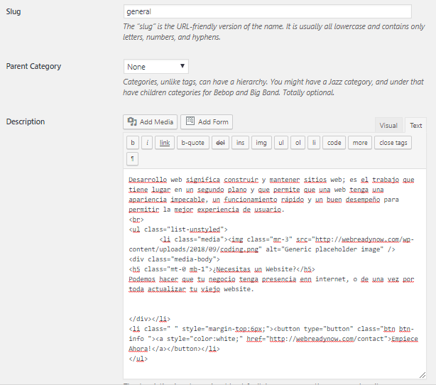 Add extra fields to categories without plugin (WordPress) Add extra fields to categories without plugin (WordPress)